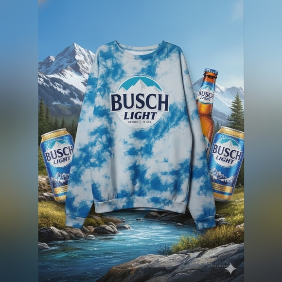 Unlisted | Sweaters | Busch Light Tie Dye Lightweight Sweater | Poshmark